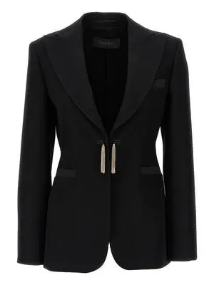 Max Mara Boemia Virgin Wool Blazer - Black