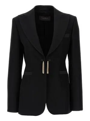 Max Mara Boemia Virgin Wool Blazer - Black