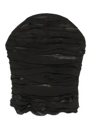 Balenciaga Halterneck Sleeveless Top - Black