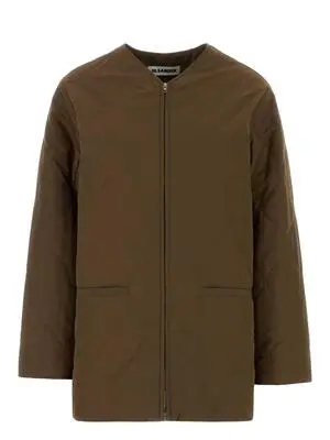 JIL SANDER Quilted Polyester Jacket - Brown