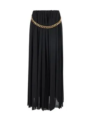 Balenciaga BALENCIAGA Pleated Skirt With Chain Belt Multicolor