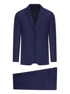 Tagliatore Bruce Tailored Wool Suit - Blue