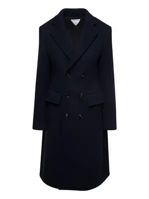 Bottega Veneta Double Wool Cashmere Cape Coat - Multicolor