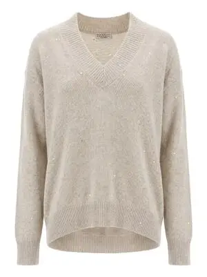 Brunello Cucinelli V Neck Sweater - Multicolor