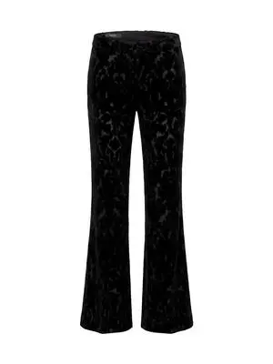 Gucci Devoré Velour Flared Pants - Multicolor