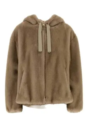 Herno Eco Fur Jacket - Brown