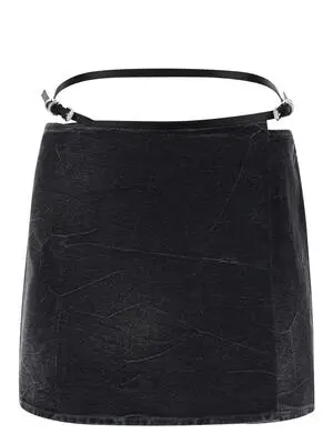 Givenchy GIVENCHY Voyou Denim Skirt Multicolor