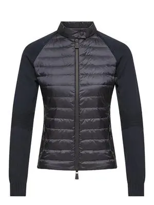 Moncler Padded Cardigan With Zip - Blue