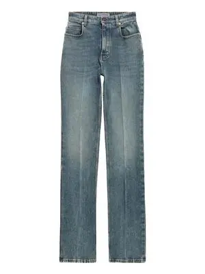Balenciaga Denim Straight-leg Jeans - Blue