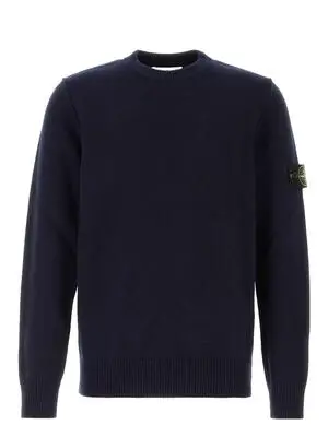 Stone Island Midnight Wool Blend Sweater - Blue