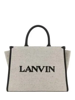 LANVIN Two-tone Canvas Small In & Out Shopping Bag - Multicolor