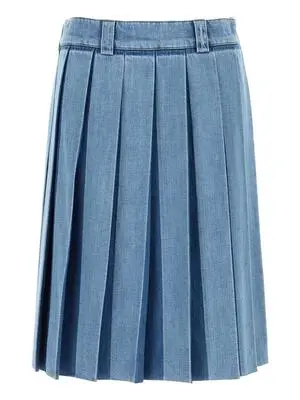 Miu Miu Denim Skirt - Blue