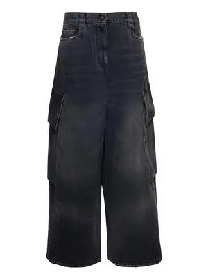 Palm Angels Wide Denim Parachute - Multicolor