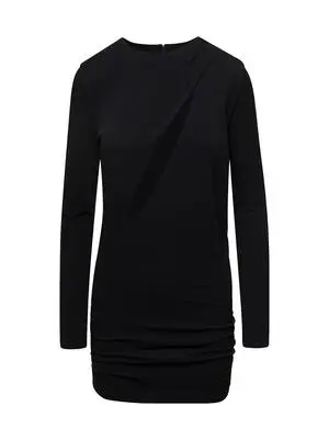 Versace Viscose Fitted Minidress With Cut-out Detail - Multicolor