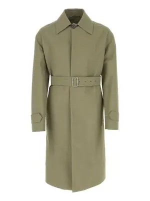 JIL SANDER Army Cotton Trench Coat - Green