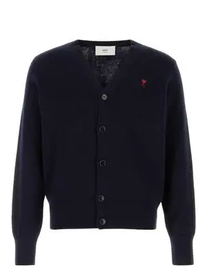 AMI Paris Wool Cardigan - Blue