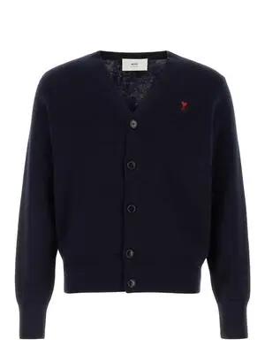 AMI Paris Wool Cardigan - Blue