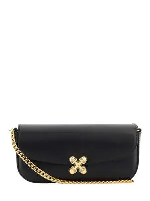 Alexander McQueen Small Skull Flower Crossbody Bag - Black