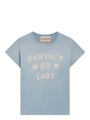 Valentino Garavani Panther Lady T-shirt - Gray