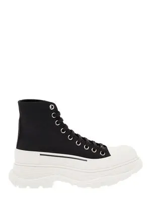 Alexander McQueen Tread Slick High Top Sneakers - Black