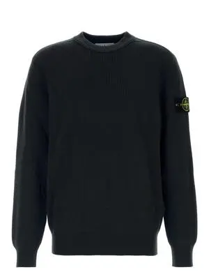 Stone Island Cotton Sweater - Black