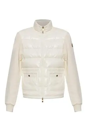 Moncler Wool And Nylon Padded Cardigan - Multicolor