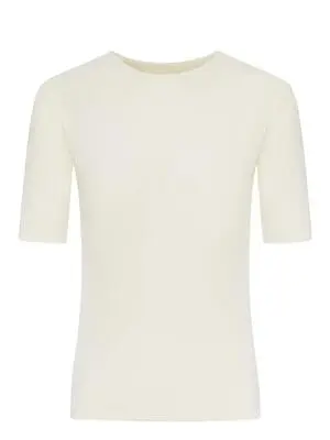 JIL SANDER JIL SANDER Short-Sleeved Crepe T-shirt Multicolor