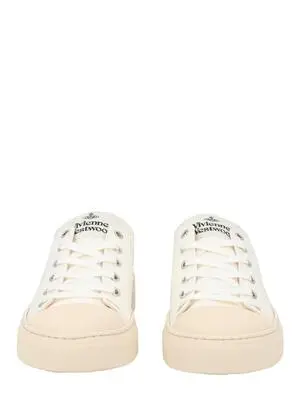 VIVIENNE WESTWOOD Low Top Plimsoll Sneakers - White
