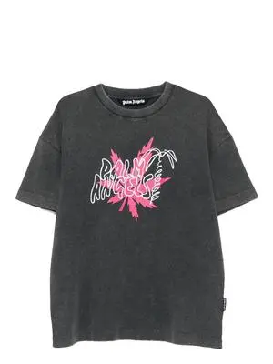 Palm Angels Grey T-shirts & Vests T-shirts - Gray