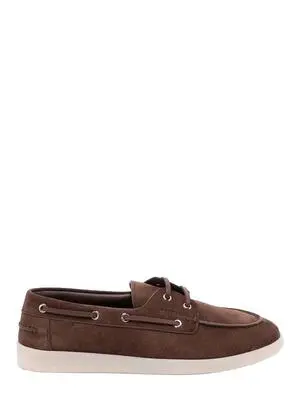 Prada Suede Boat Shoes - Multicolor
