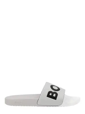 BOSS Aryeh Slider Sandals - White