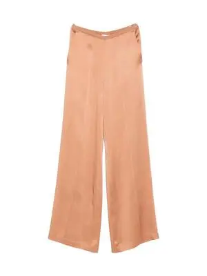 FORTE_FORTE High-waisted Satin Trousers - Multicolor