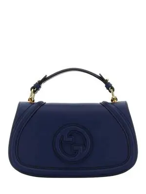 Gucci Gucci Women Blue Leather Gucci Blondie Handbag Blue