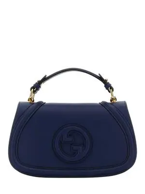 Gucci GUCCI Leather Blondie Handbag Blue