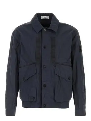 Stone Island Dark Nylon Windbreaker - Blue