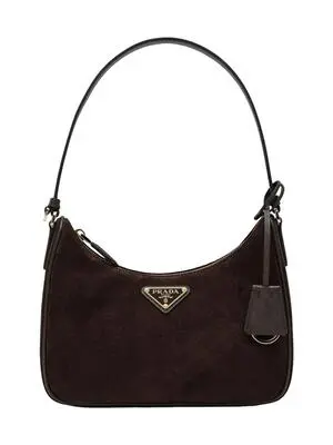 Prada Re-edition 2005 Suede Bag - Brown