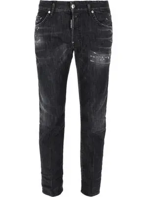 Dsquared2 Five-pocket Slim Fit Denim Jeans - Black