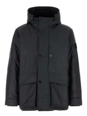 Stone Island Midnight Nylon And Polyester Parka - Blue