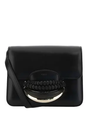 Chloé CHLOÉ Leather Kattie Clutch Black
