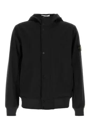 Stone Island STONE ISLAND Stretch Polyester Jacket Black