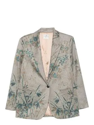 FORTE_FORTE Printed Single-breasted Jacket - Multicolor