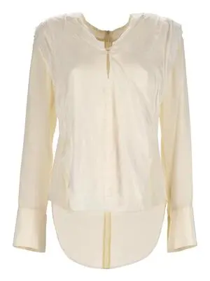 Victoria Beckham Victoria Beckham Women Silk Top Cream