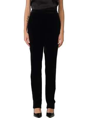 Max Mara Velvet Straight Trousers - Black