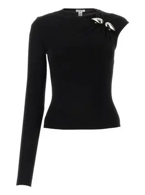 Alaïa One-shoulder Embellished Knit Top - Multicolor