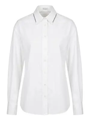 BRUNELLO CUCINELLI Brunello Cucinelli Stretch Cotton Poplin Shirt