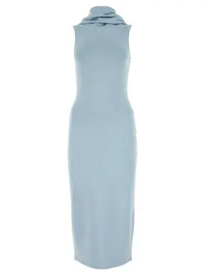 Alaïa Sleeveless Hooded Midi Dress - Multicolor