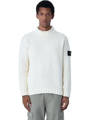 Stone Island Chenille Cotton Sweater - Multicolor