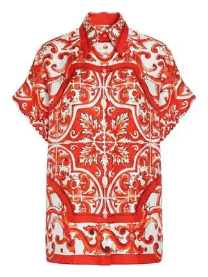 Dolce & Gabbana Maiolica-print Shirt - Multicolor