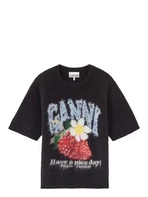 GANNI GANNI Wool T-shirt Multicolor