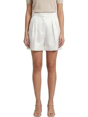 Max Mara MAX MARA Satin Shorts White